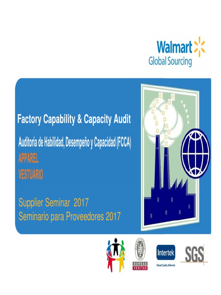 Auditoría FCCA para Proveedores Walmart | PDF