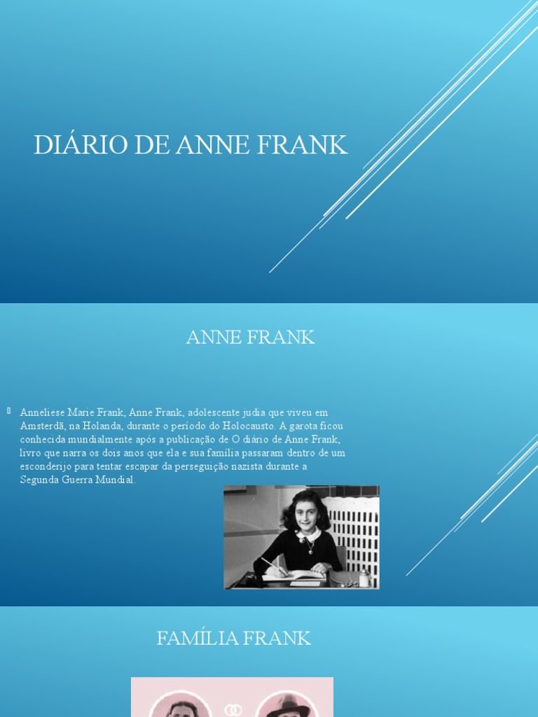 Diário de Anne Frank | PDF | Anne Frank