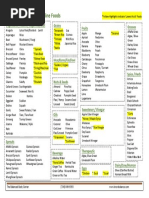 Week 1 Food Guidelines | PDF | Leaf Vegetable | Foods