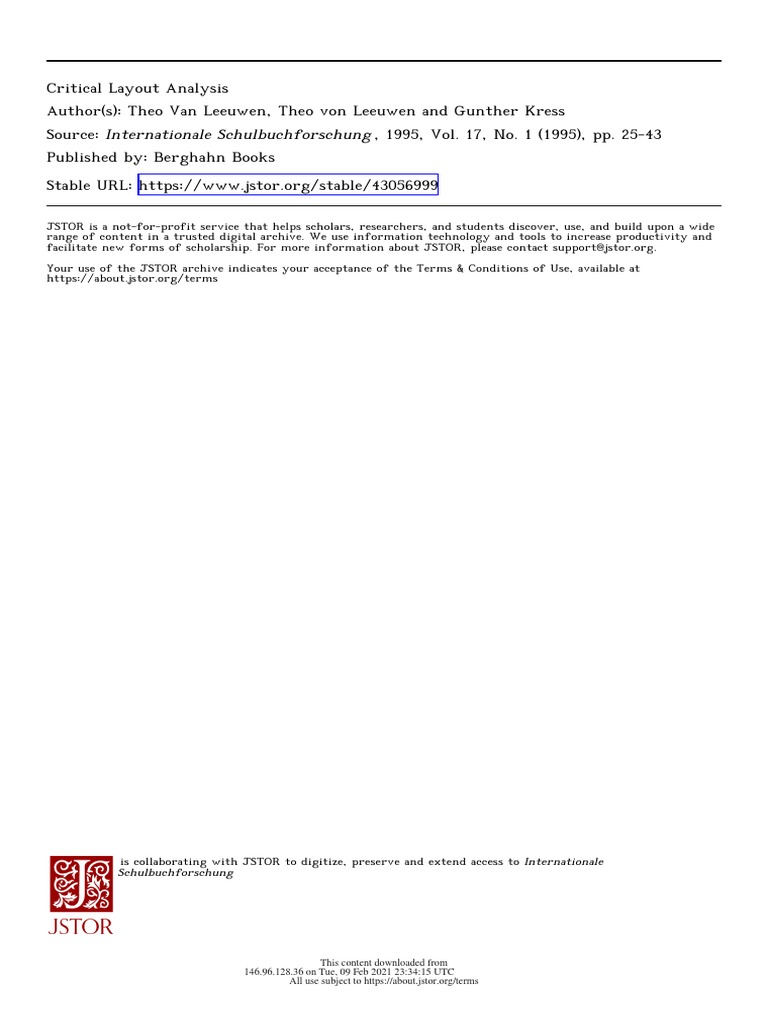 Van Leeuwen, Kress - 1995 | PDF | Page Layout | Polarization (Waves)