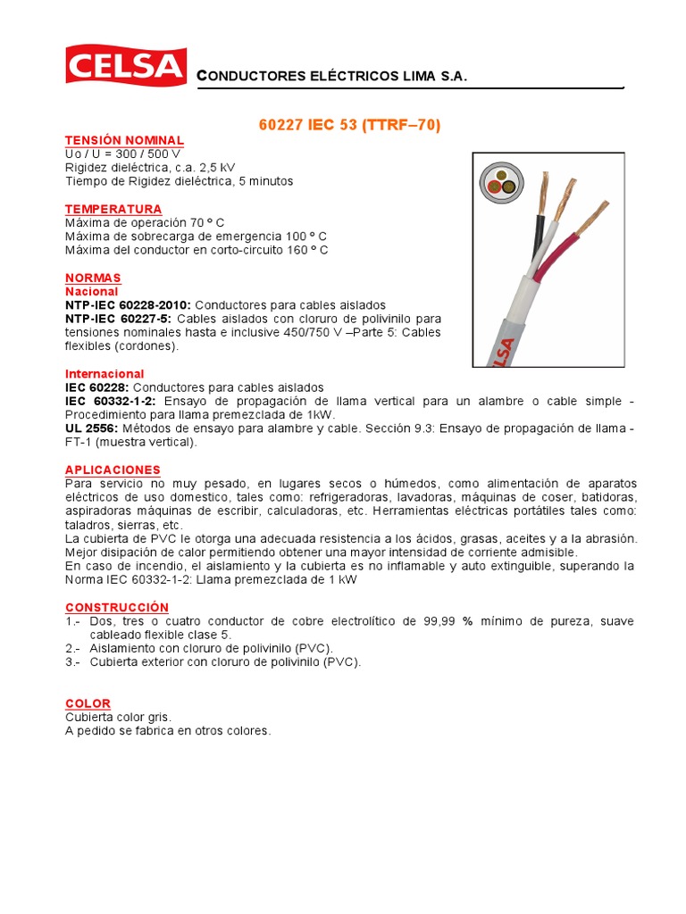 TTRF Celsa Ficha Tecnica | PDF | Aislador (Electricidad) | Ingenieria ...