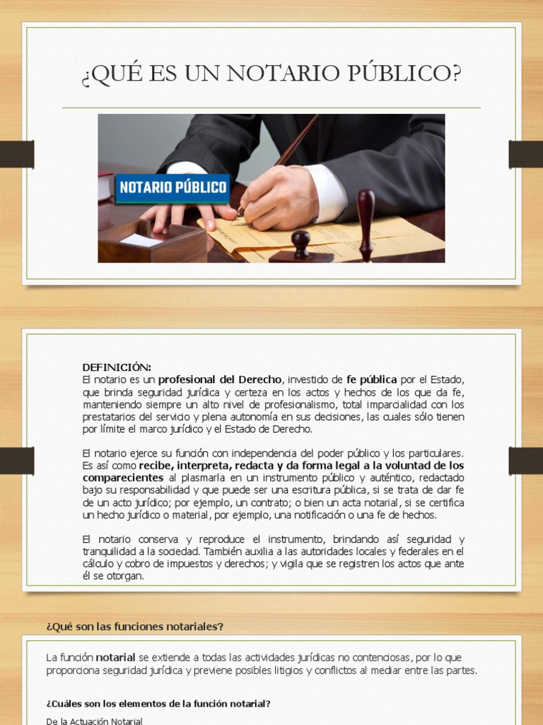 Definición y funciones del notario público | PDF | Justicia | Crimen y ...