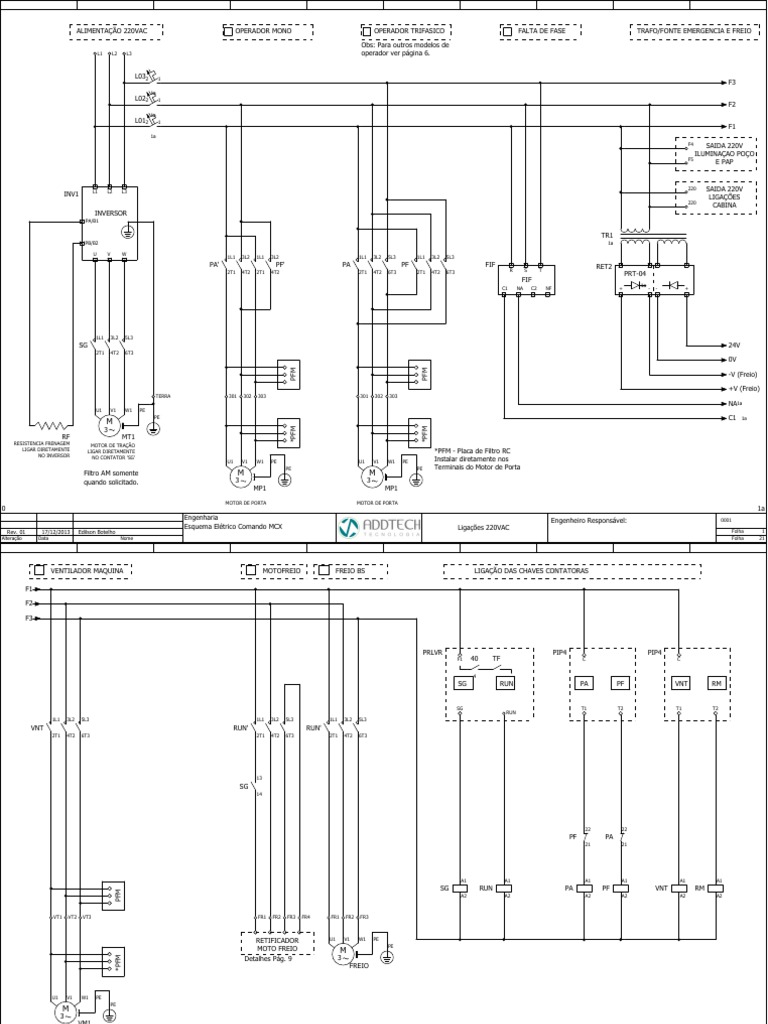 Esquema Eletrico MCX VR - 220V Rev 02 | PDF