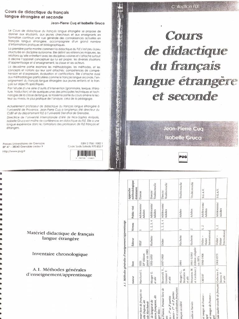 Didactique du FLE : Méthodes et Outils | PDF | Sciences cognitives ...