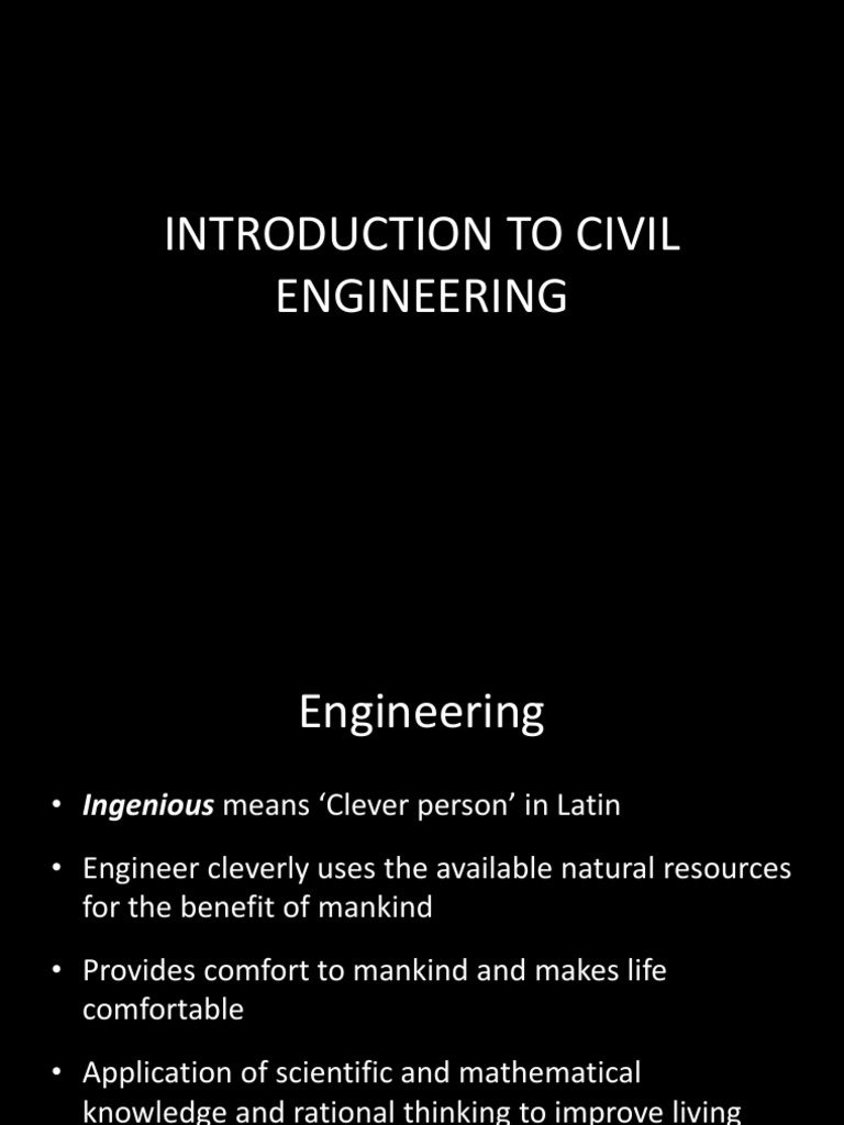 Overview of Civil Engineering Disciplines | PDF | Civil Engineering ...