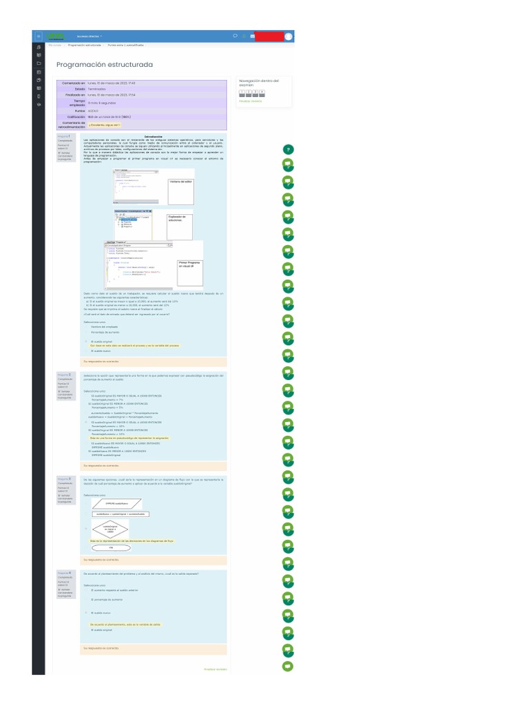 Programación Estructurada Puntos Extra 1 Autocalificable | PDF