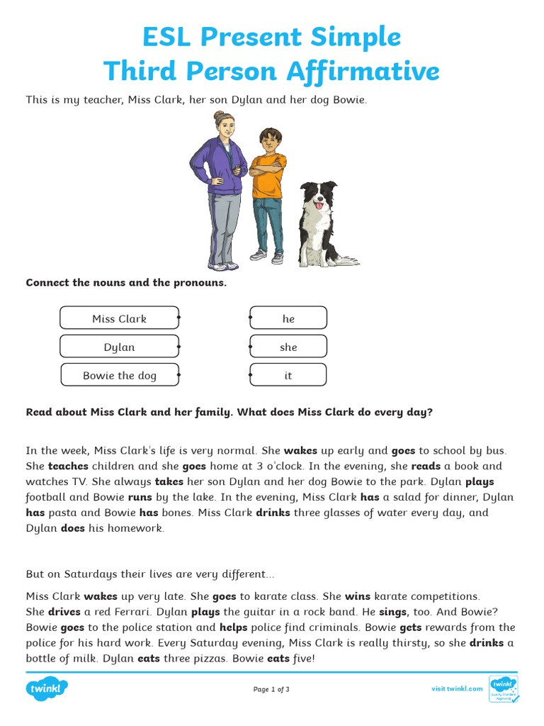 Present Simple2 Pdf Syntax Linguistics