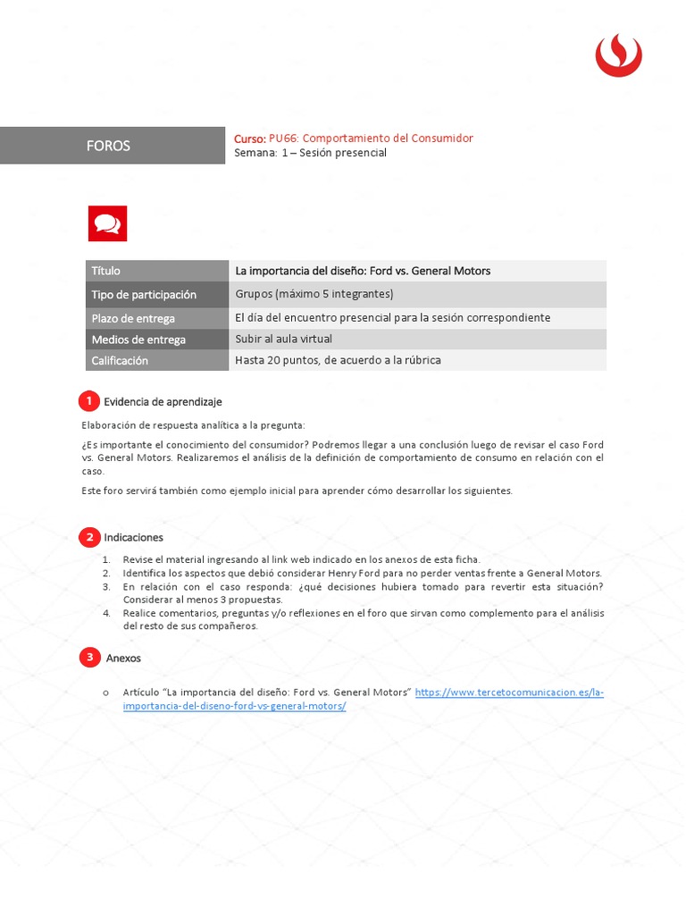 Foros: Curso: PU66: Comportamiento Del Consumidor | PDF | Diseño ...