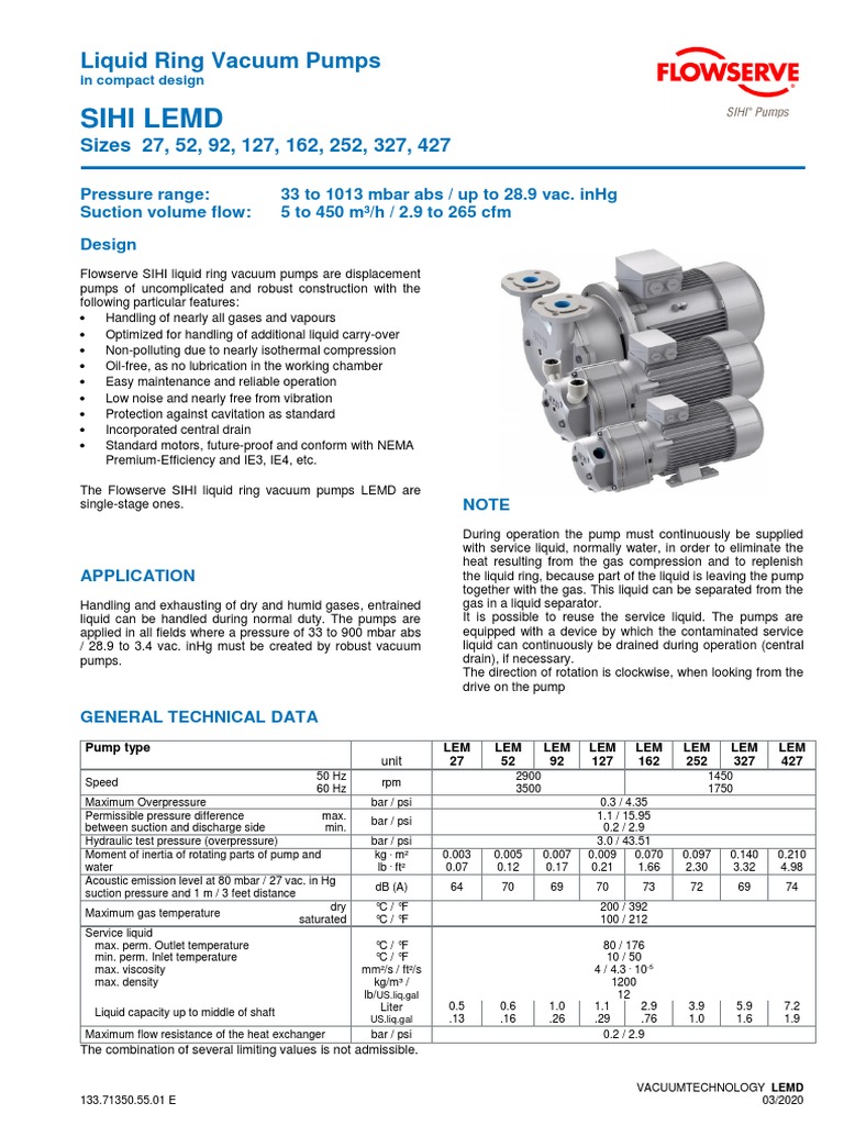 TC FLS Sihi Lemd en | PDF | Pump | Liquids