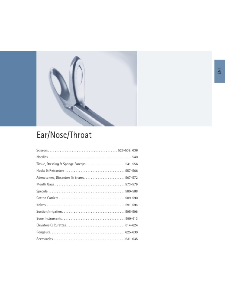 Ear/Nose/Throat | PDF | Scissors | Otorhinolaryngology