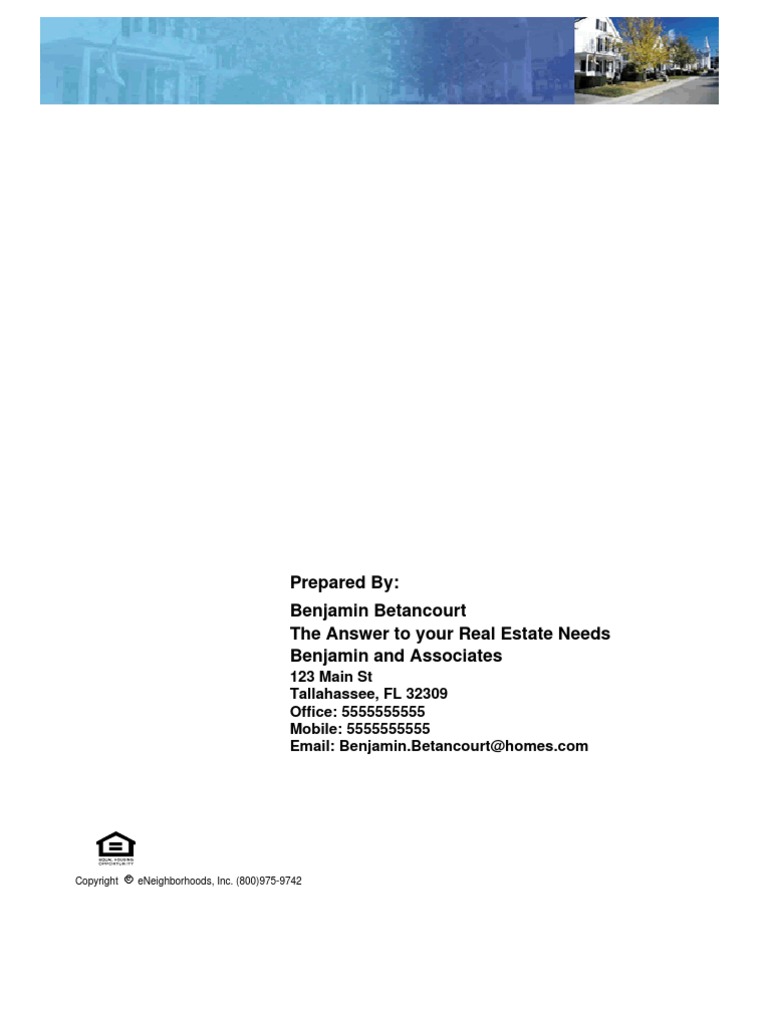 Benjamin Betancourt Benjamin and Associates Prepared by | PDF ...