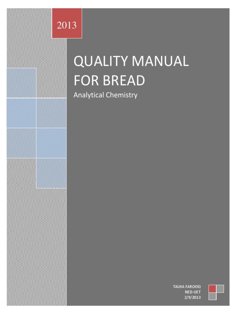 Quality Manual On Bread Processing | PDF | Breads | Flour