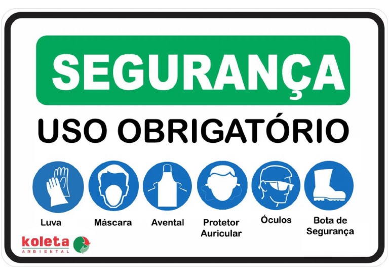 Placa de EPI Uso Obrigatório | PDF