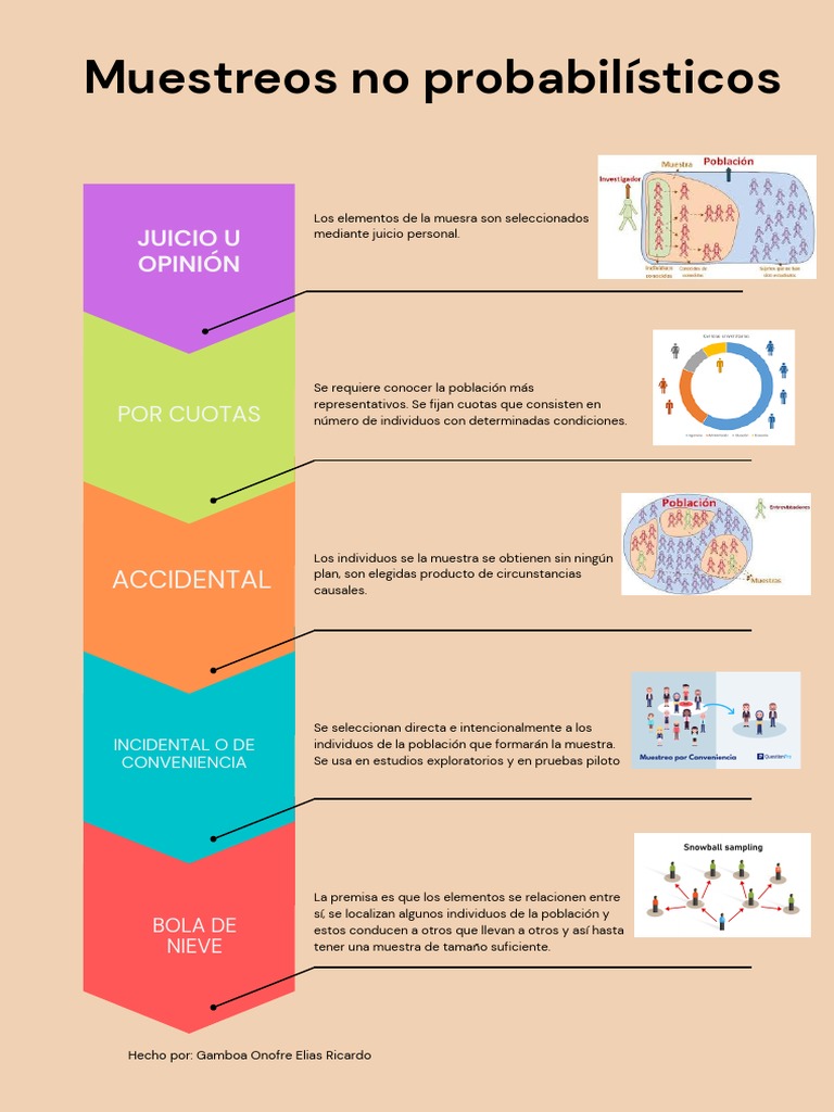 Infografía Muestreo No Probabilístico | PDF