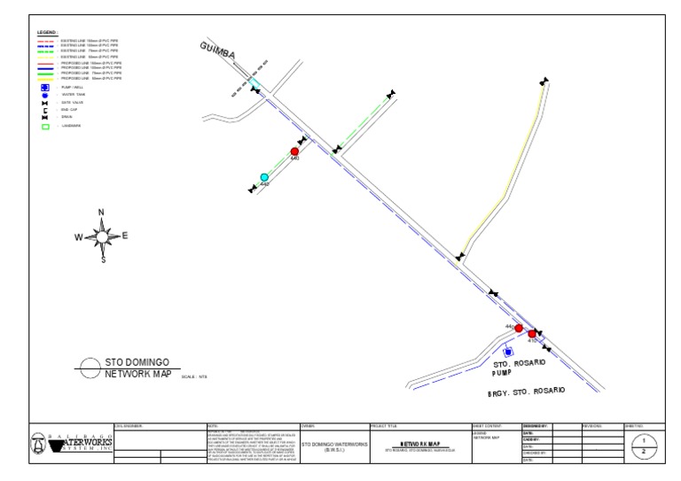 Sto Rosario STO DOMINGO NETWORK MAP-Model | PDF | Hydraulic Engineering ...