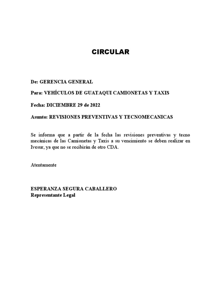Circular | PDF