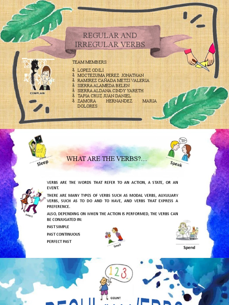 Regular and Irregular Verbs | PDF | Verb | Grammatical Tense