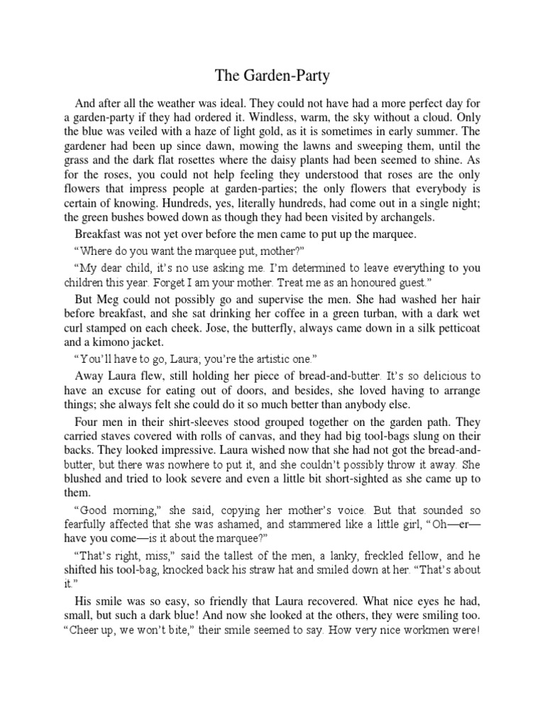 CC7-The Garden Party | PDF
