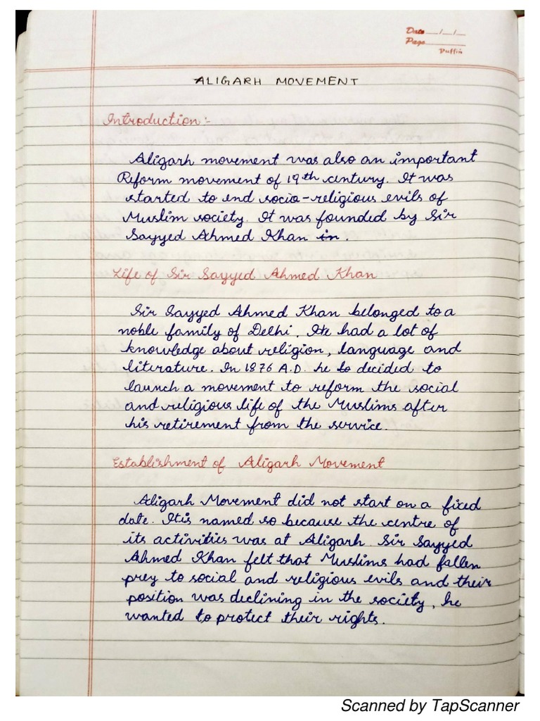 Aligarh Movement | PDF