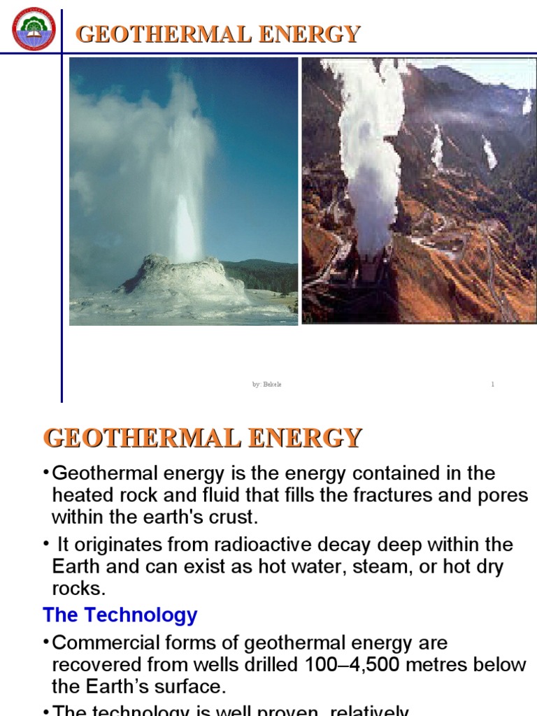 Understanding Geothermal Energy Sources | PDF | Steam | Geothermal Energy