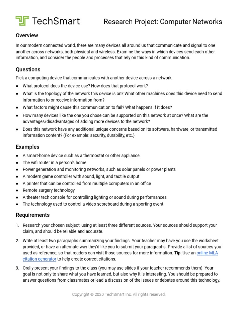 Research Project - Computer Networks | PDF | Computer Network | Router (Computing)