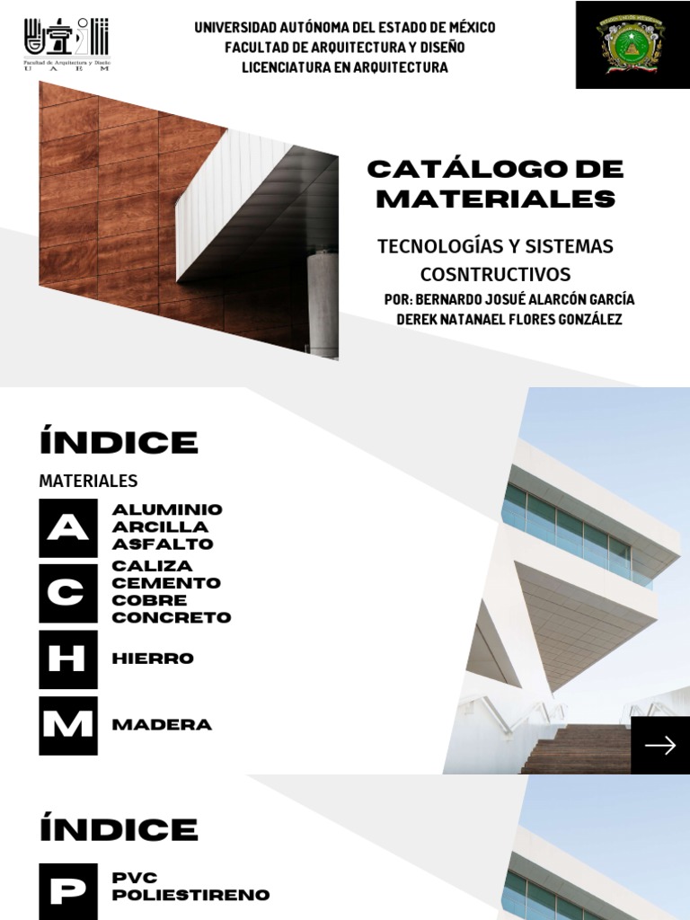 Catálogo de Materiales-Equipo 2 | PDF | Yeso | Hormigón