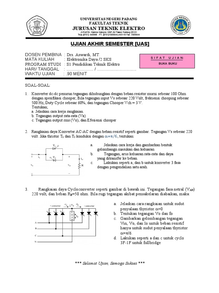 Soal Uas Elda S1 2016 | PDF