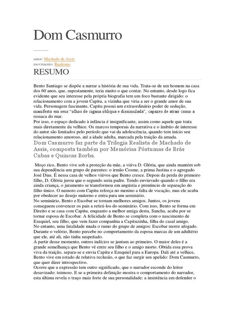 Dom Casmurro | PDF