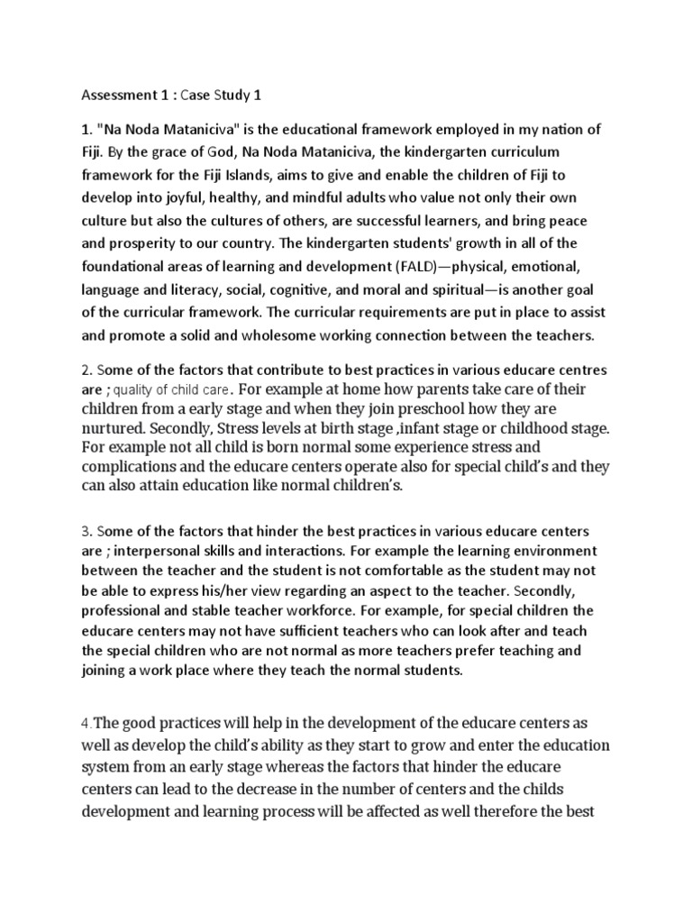 Assesment 1 - Case Study | PDF | Curriculum | Teachers