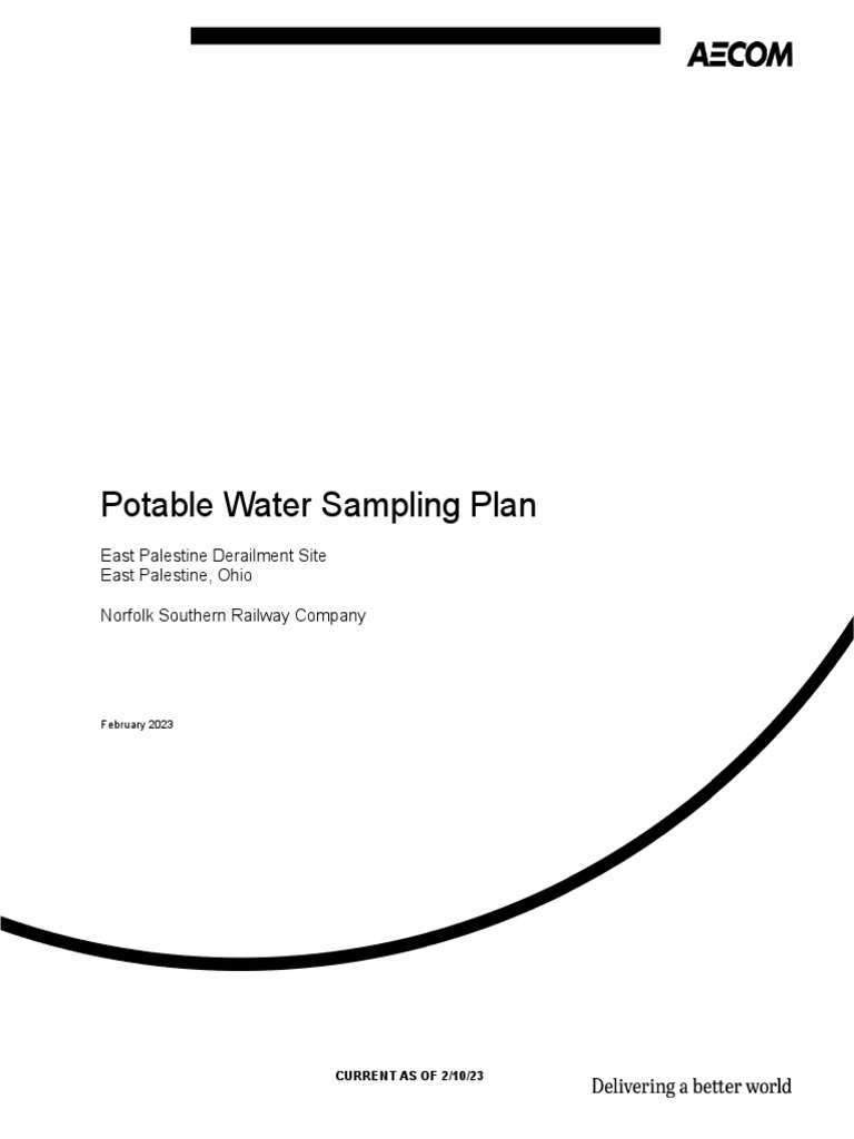 Potable Water Sampling Plan DRAFT For USE - Redacted | PDF | Volatile ...