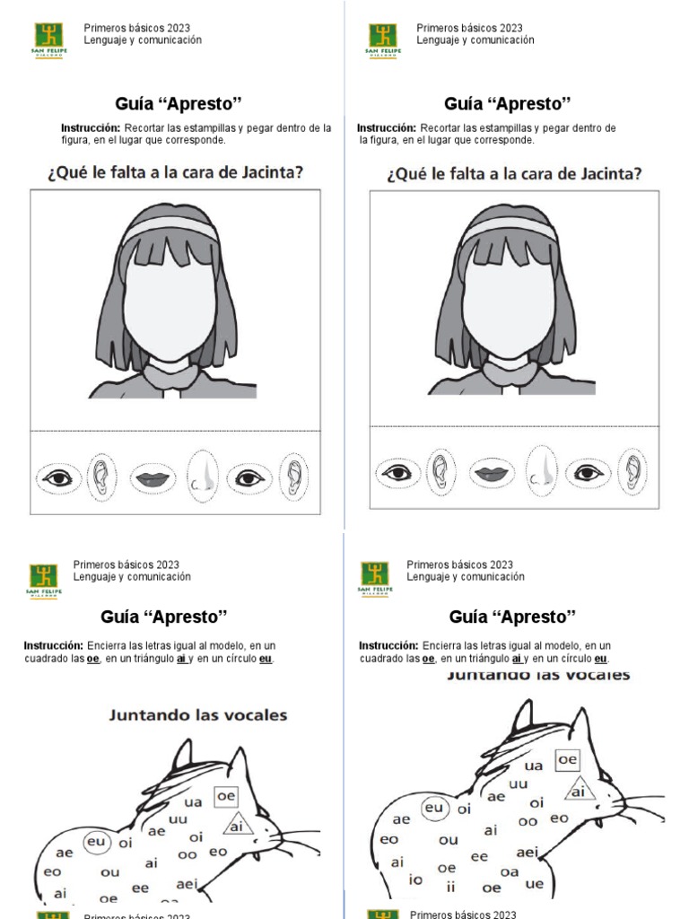 Guía de Apresto para Primeros Básicos | PDF | Estudios de idiomas ...