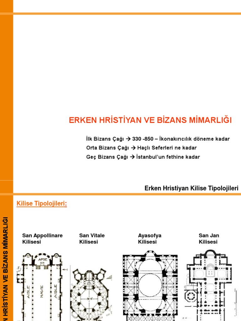 Eski Hristiyan Ve Bizans Mimarlığı | PDF