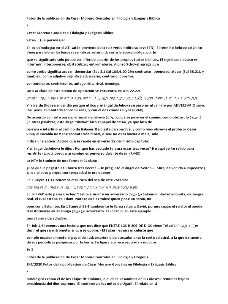 Satanas | PDF | Satán | Jesús