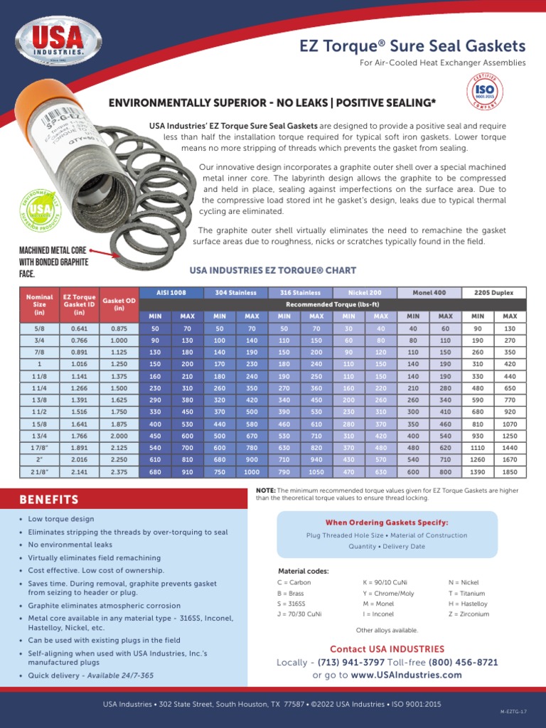 Shoulder Plugs Gaskets | Download Free PDF | Chemical Substances ...