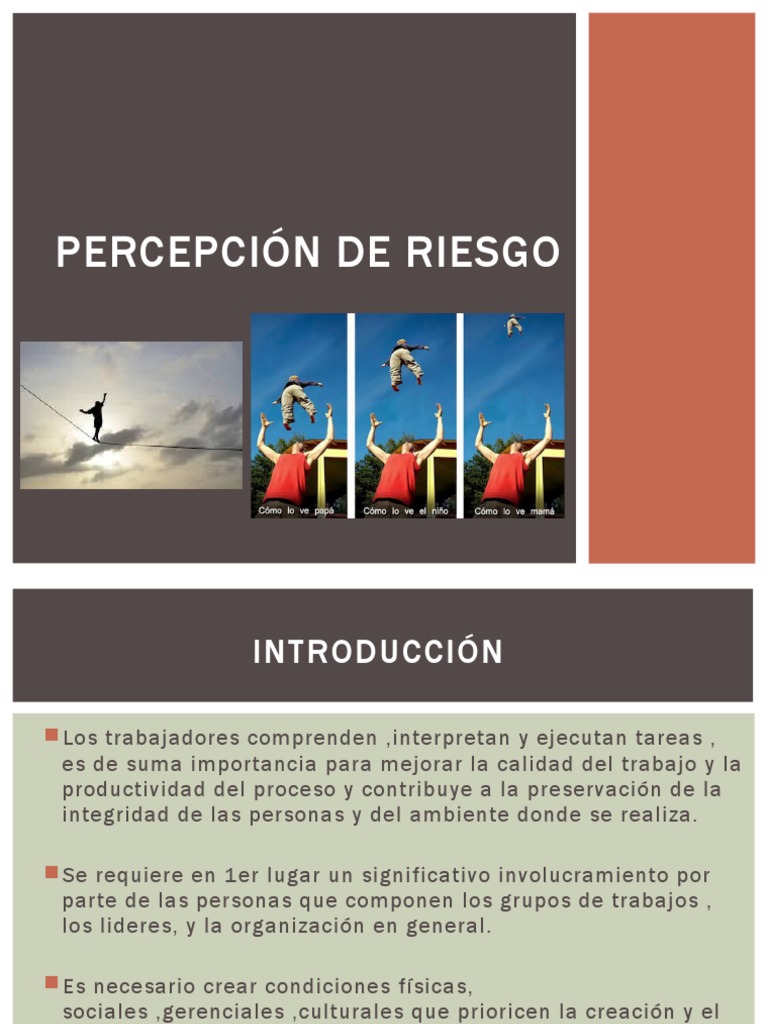 Percepción de Riesgo | PDF | Percepción | Ciencias del comportamiento