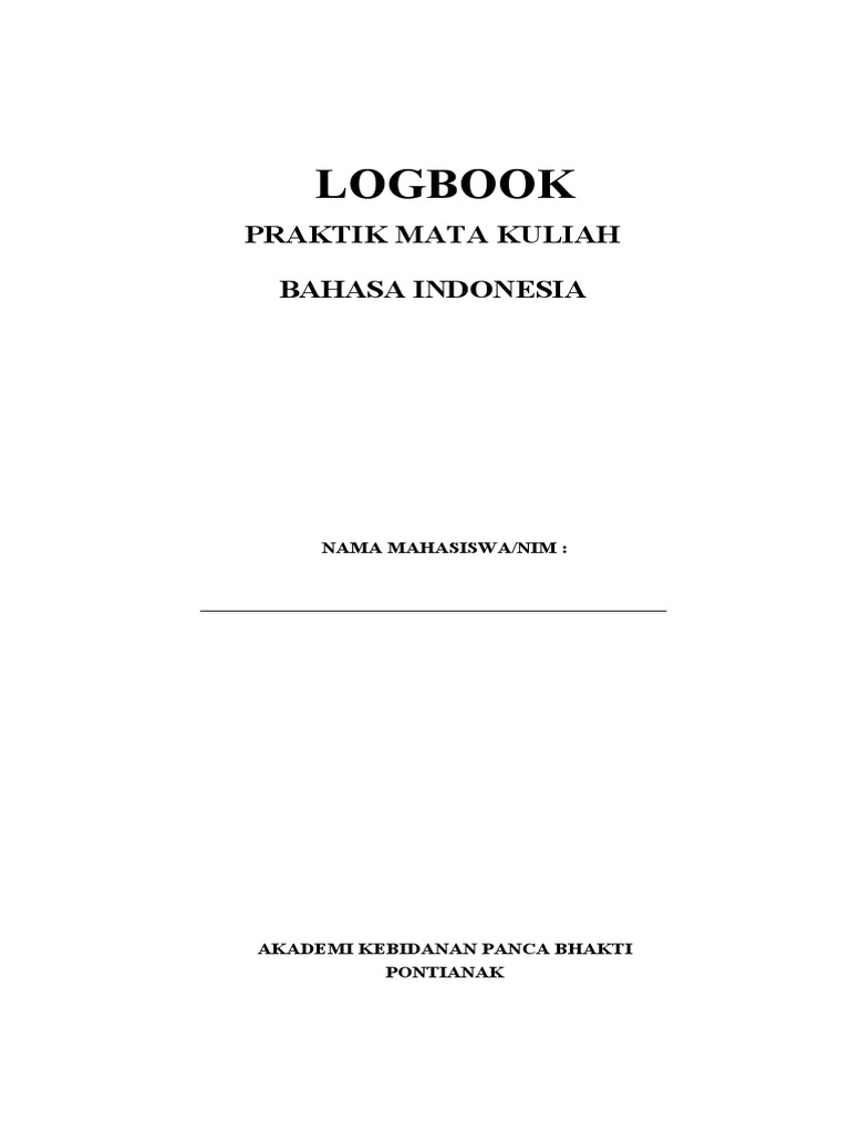 Logbook Bahasa Indonesia | PDF