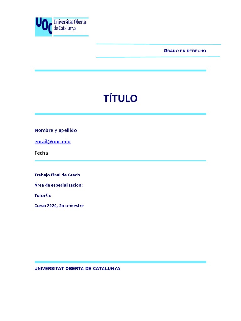 73.537 Plantilla TFG | Descargar gratis PDF | Citación