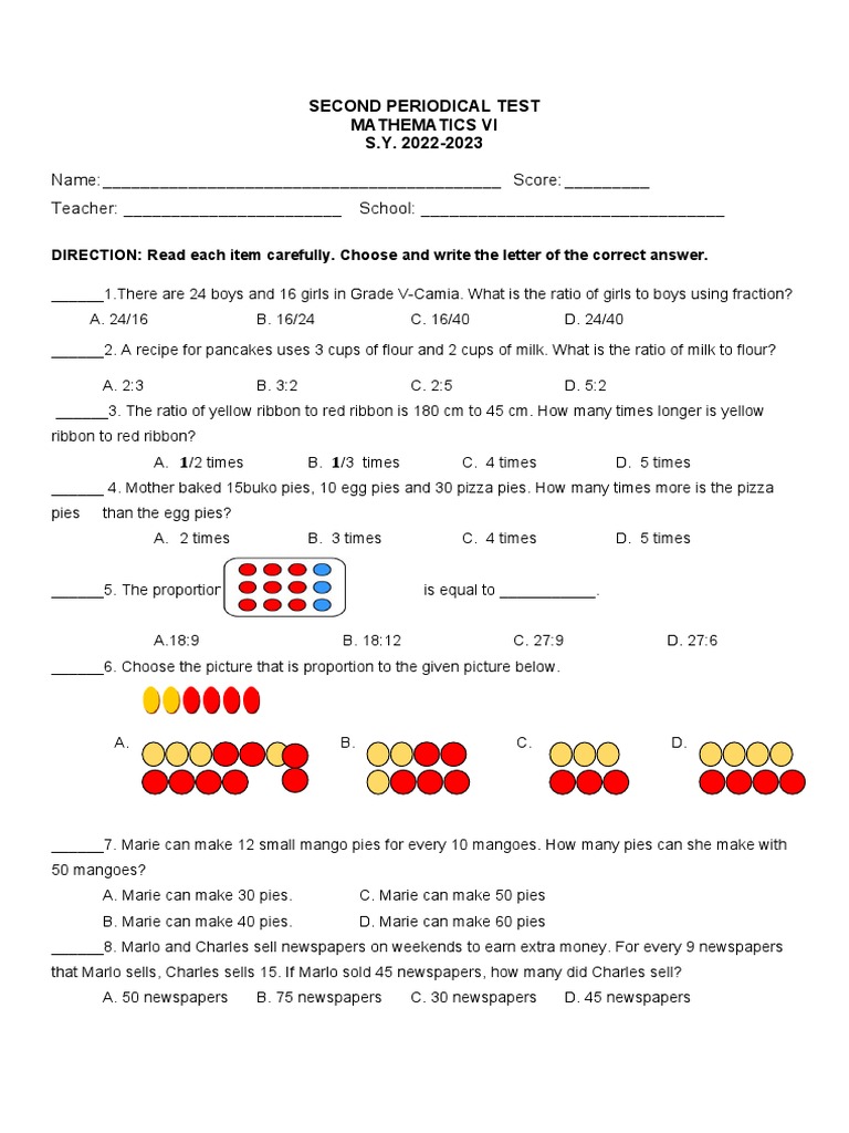 Grade 6 2nd Periodical Test With TOS & Answer Keys | PDF ...