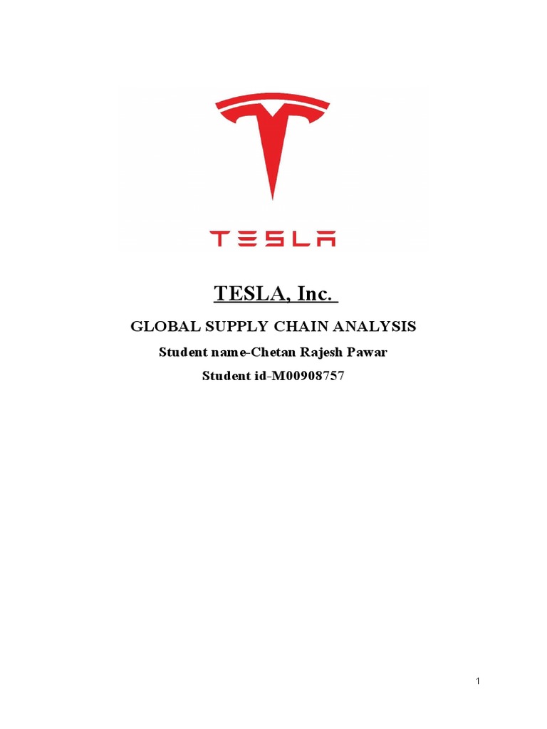 Tesla's Global Supply Chain Analysis | PDF | Supply Chain | Strategic ...