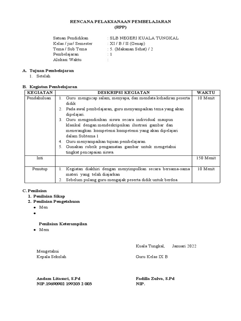 RPP Tema 5 ST2 | PDF