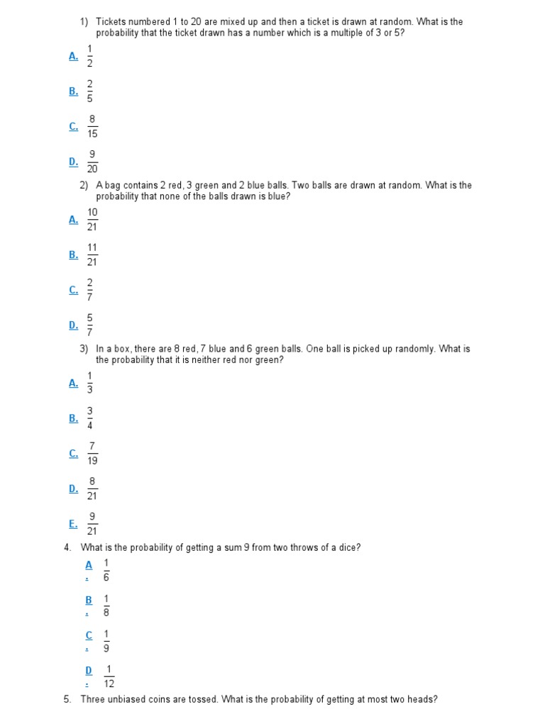 Math Wiz | PDF | Probability Distribution | Probability