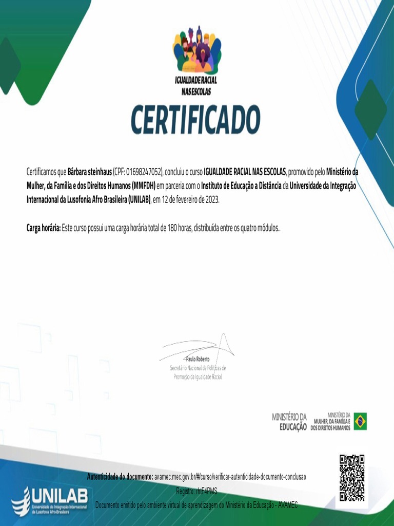 Documento - IGUALDADE RACIAL NAS ESCOLAS | PDF Documento - IGUALDADE RACIAL NAS ESCOLAS | PDF