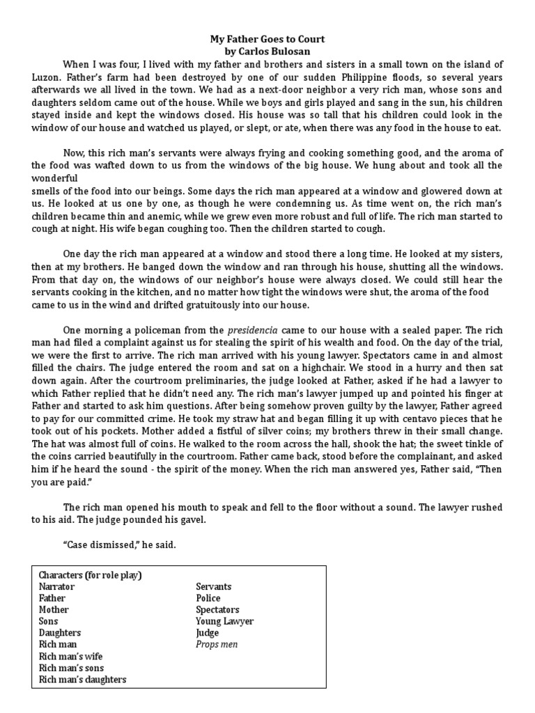 My Father Goes To Court | PDF