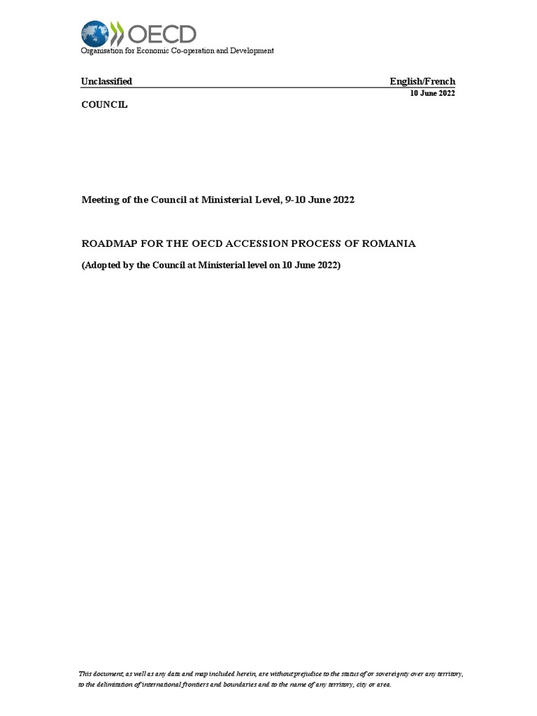 Roadmap OECD Accession Process Romania EN | PDF | Taxes | Governance