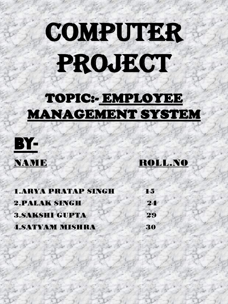 Computer Science Project Synopsis | PDF Computer Science Project Synopsis | PDF