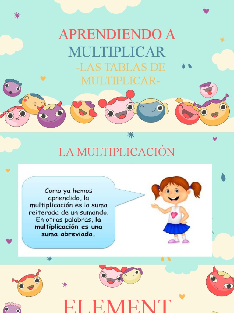Las Tablas de Multiplicación | PDF | Multiplicación | Comunicación escrita