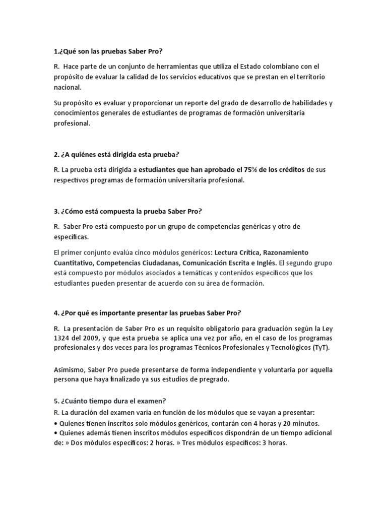 Preguntas Saber Pro | PDF