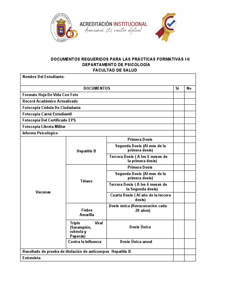Listadechequeo 22 | PDF | Medicina CLINICA | Salud pública