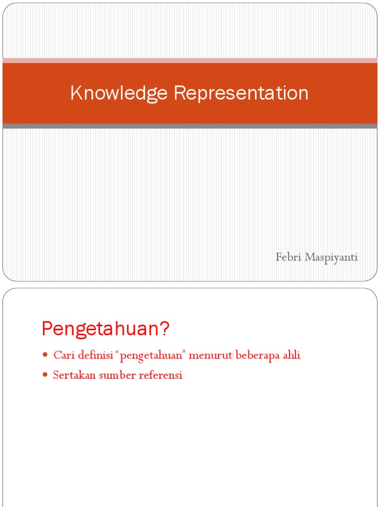 Knowledge Representation | PDF