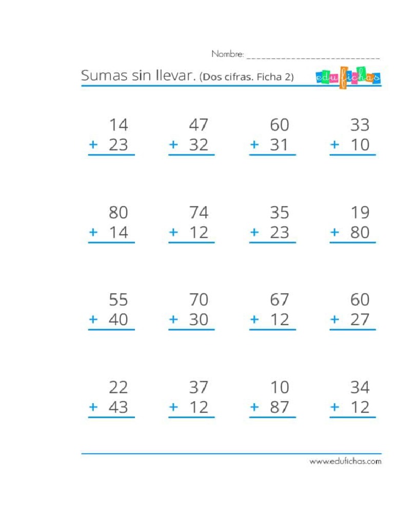 sumas 2 basico | PDF